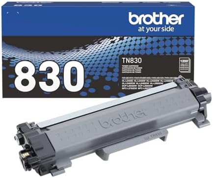 Amazon.com: Brother Genuine TN830 Black Standard Yield Printer Toner ...