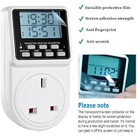 ORIDGET 24 Hour Digital Electric Timer Plug Socket with Countdown and ...