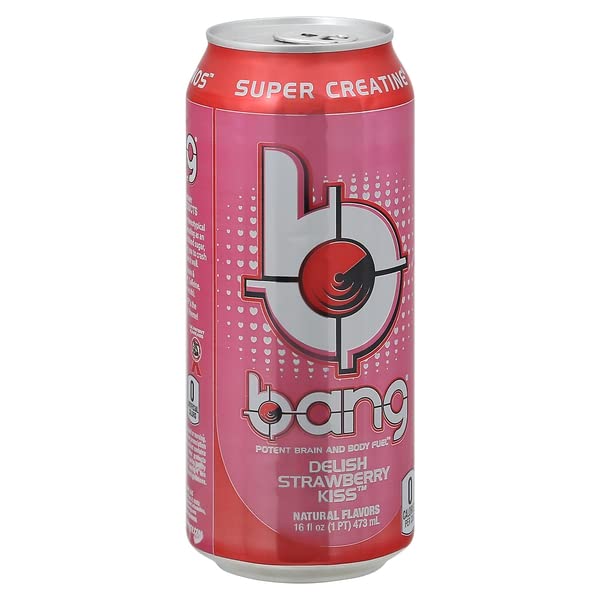 Amazon.com : Bang, Energy Drink Delish Strawberry Kiss, 16 Fl Oz ...