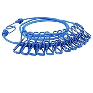 VYASJAL Cloth Drying Rope with Hooks Portable Clothesline for Travel ...