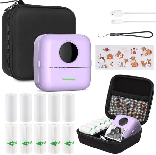 Amazon.com: HUIJUTCHEN Print Pods Mini Sticker Printer Thermal Inkless ...