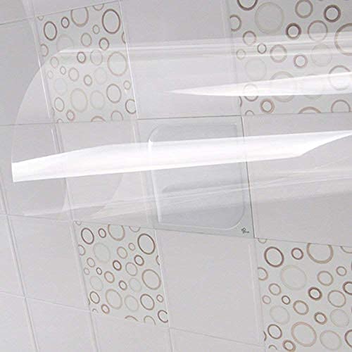 LIVECOOL Transparent Vinyl Kitchen, Bathroom Waterproof and Oil-Proof ...