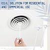 Wonderjune 6 Pcs Round Ceiling Diffuser Plastic Key Handle, Vent Key ...