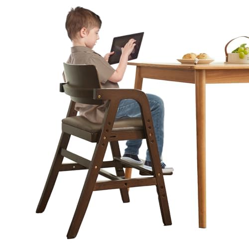 Amazon.com : Leesinwing Solid Wood high Chairs for Toddlers,High Chair ...