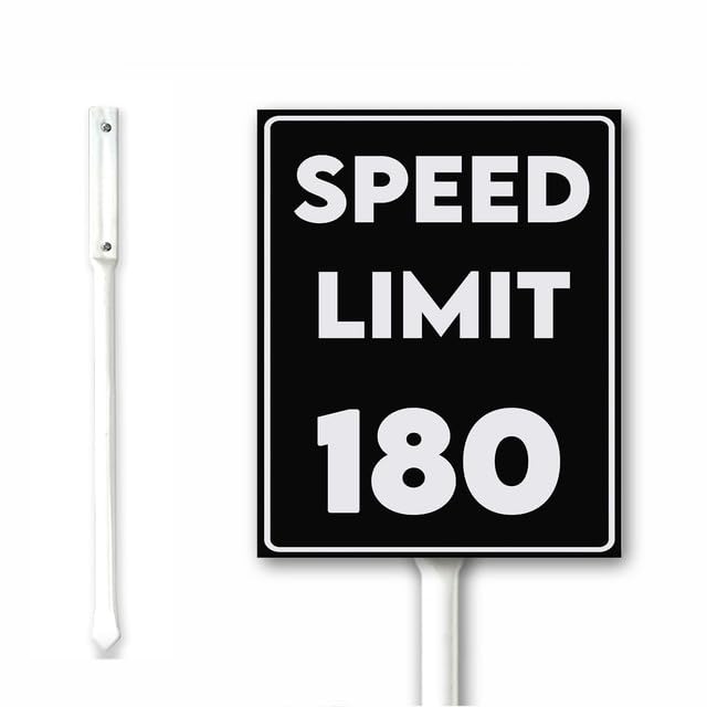 5 Mph Sign "2 MPH" Speed Limit Metal Sign (8x12") - Fun Vintage-Style ...