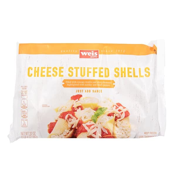 Amazon.com: Weis Quality, Frozen Pasta Stuffed Shell, 20 Ounce ...