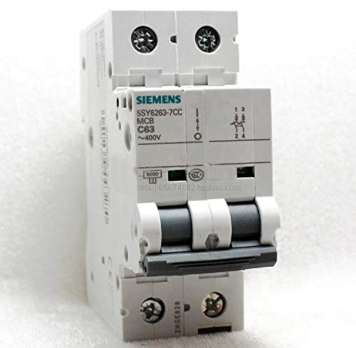 Mini circuit breaker 5sy6263-7cc air switch 2P C63A 5SJ62 MCB C63 6 ...