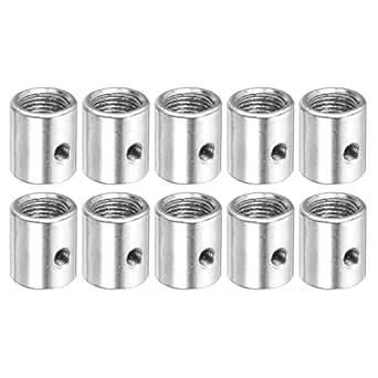 MECCANIXITY Round Coupling Nut, M10 to M8 Adapter Screw Female Thread ...