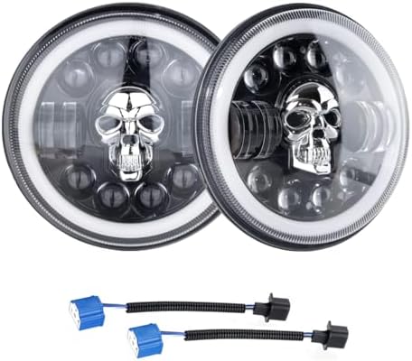 Amazon.com: 7 Inch LED Headlights for for Jeep JK JKU TJ LJ Niva Chevy ...