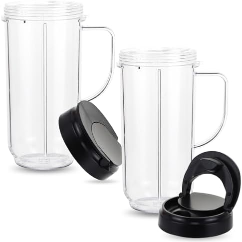 Amazon.com: 22oz Blender Cups Compatible with Magic Bullet, Tall 22oz ...