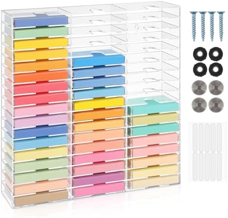 Amazon.com: DoubleFill 51 Slot Clear Acrylic Cassette Tape Storage for ...
