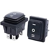 Twidec/2Pcs Rocker Switch AC 16A/125V 20A/250V DPST 4 Pins 2 Position ...