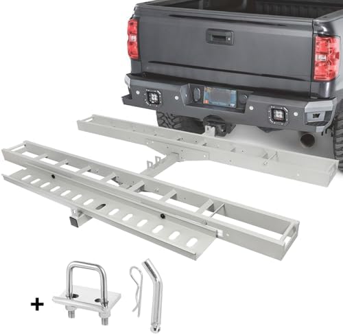 Amazon.com: OUTPRIZE Dual Motorcycle Hitch Carrier, Lightweight Robust ...