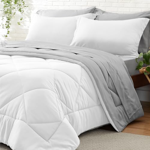 BEDELITE Twin XL Comforter Set 5 Pieces Bed in A Bag - Soft Microfiber ...