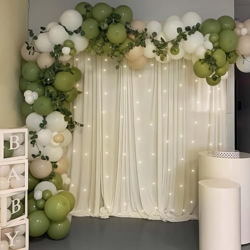 SpecialYou.in Backdrop Decoration Items With Olive Green, White & Peach ...
