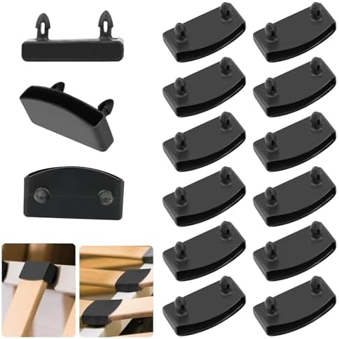 Pack of 50 Slatted Frame Holders, Bed Slat Frame Caps, Plastic End Cap ...