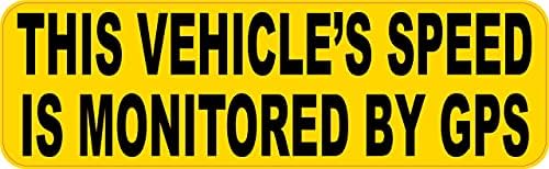 Amazon.com: StickerTalk Speed Monitored by GPS Vinyl Sticker, 10 inches ...
