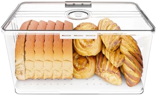 Amazon.com: Extra Large Bread Box for Kitchen Counter Airtight, Bread ...