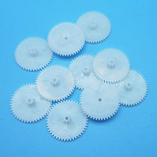 46082A 0.5M Double-Deck Gear Modulus 0.5 46 Tooth + 8 Tooth Plastic ...