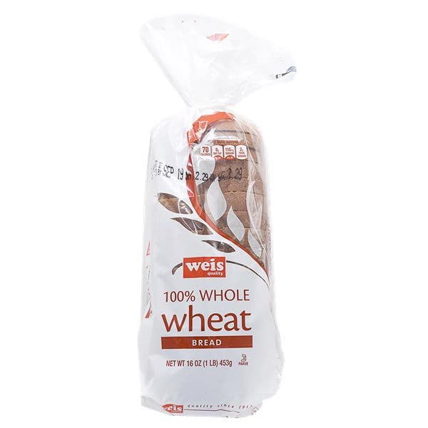 Amazon.com: Weis Quality, 100% Whole Wheat Bread, 16 Ounce : Grocery ...