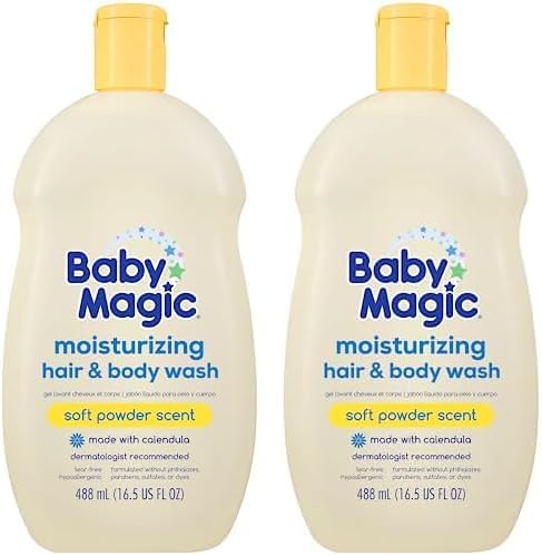 Amazon.com: Baby Magic Moisturizing Hair & Body Wash, 16.5 Fl Oz (Pack ...