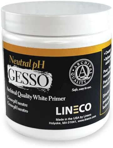 Amazon.com: Claines Art Acrylic White Gesso Primer Matte 500ml (16.9-oz ...