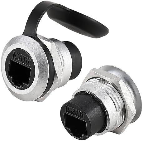 Amazon.com: YiKaiEn RJ45 CAT6 Panel Mount Adapter Female-to-Female ...
