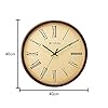 Buy Titan Classic Brown Colour Wooden Wall Clock with Roman Numerals ...