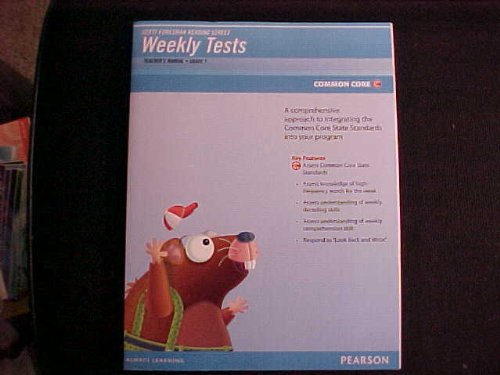 Reading Street Weekly Tests Teacher's Manual Grade 1: unknown author ...