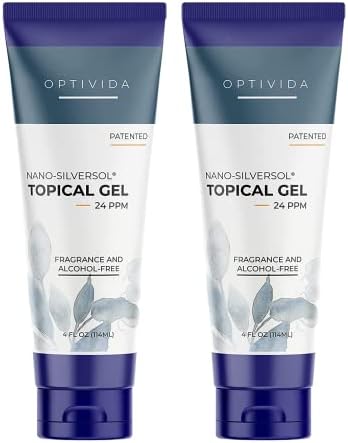 Buy Optivida- Colloidal Silver Gel Cream For Wound Care, Natural ...