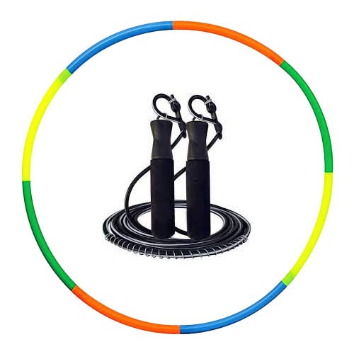 Buy ALLISHAA HULA HOOP AND ADJUSTABLE SKIPPING ROPE COMBO Online at Low ...