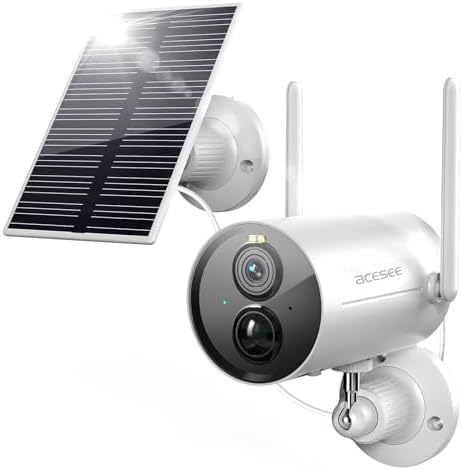 Amazon.com : 4G Solar-Powered Wireless Outdoor Security Camera, 3MP HD ...