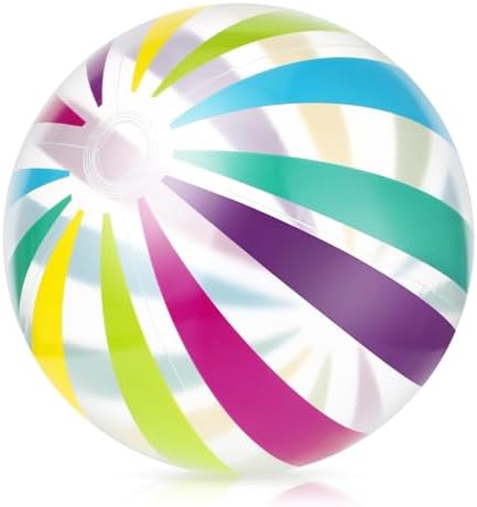 ZONEWD Light Up Ball, LED Beach Ball In Dark Inflatable Pool Ball, 16 ...