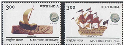 India 1999 Maritime Heritage ( 2200 BC Terracotta Model Boat & Indus ...