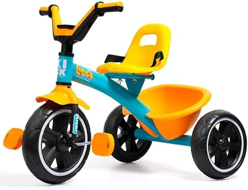 Luusa® Kick TRICYCLES for Kids | Kids Tricycle with Adjustable Seat ...