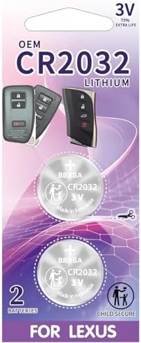 Amazon.com: (2 Pack) Key Fob Replacement Batteries for Lexus Fits RX ES ...