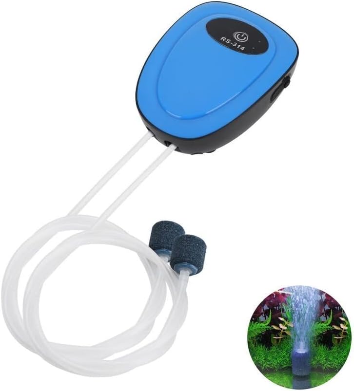 Despacito Aquarium Oxygen Air Pump for Fish Tank Noiseless Silent Motor ...