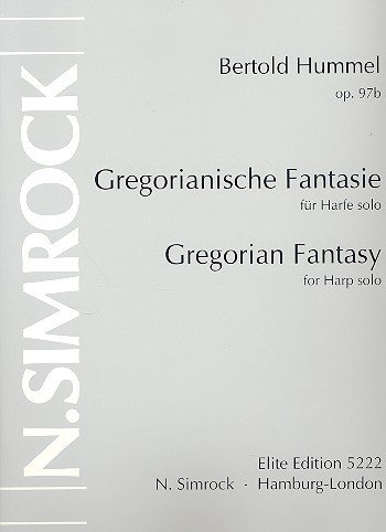 Amazon.com: Gregorian Fantasy: op. 97b. harp.: 9780221116421: Hummel ...