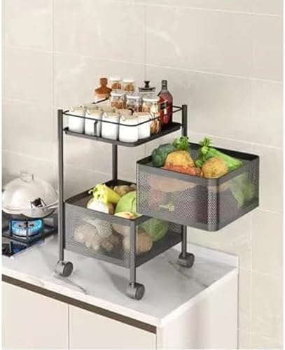 Kitchenwell Multi-Purpose Trolley Storage Organizer And kitchen ...