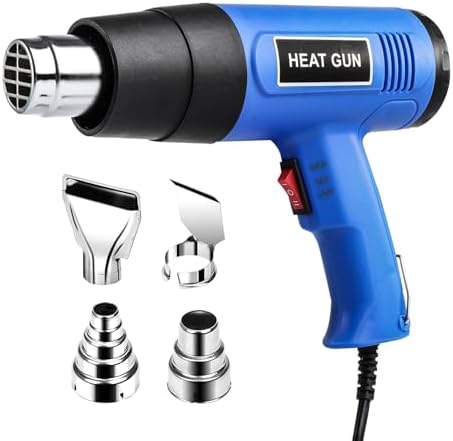 BLUE BAZAAR 2000W Heat Gun with 2 Temperature Modes Fast-Heating Hot ...