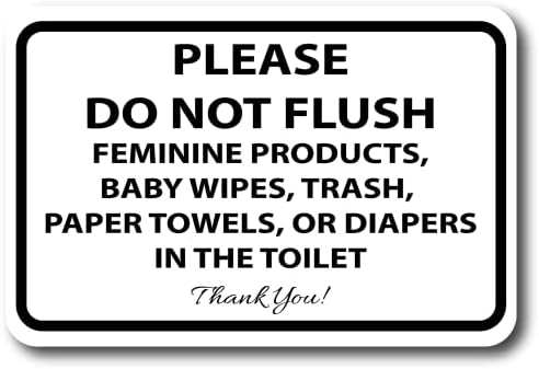 Amazon.com : Please Do Not Flush Thank You Bathroom Etiquette Sticker ...