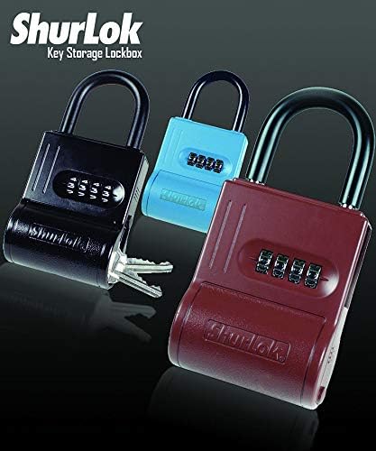 ShurLok SL-100W candado a combinación de cuatro dígitos azul, SL-300W ...