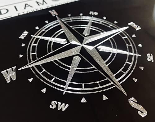 Amazon.com: Engraved Viking Runes Vegvisir Compass Car Tag Diamond ...