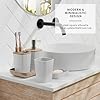Amazon.com: Clara Clark Bathroom Set - White Bathroom Accessories Set ...