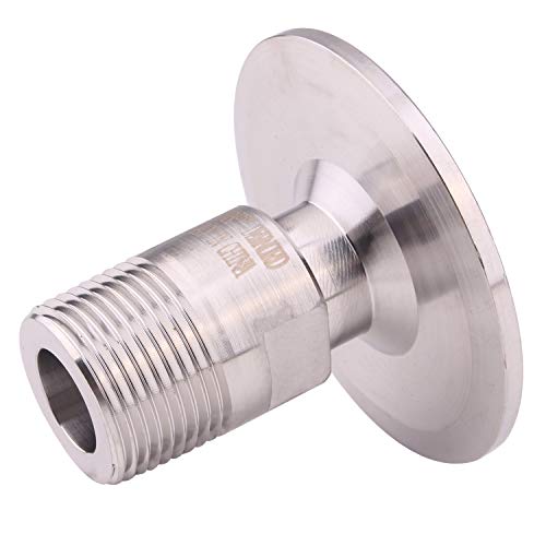 Snapklik.com : 2 Tri Clamp Adapter To 3/4 Inch MNPT Thread Ferrule ...