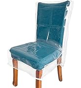 Amazon.com: Plastic Chair Covers for Dining Chairs Waterproof Thick ...