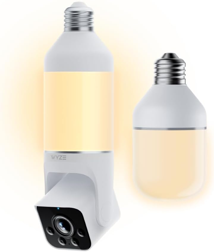 Amazon.com : Bundle of WYZE Bulb Cam Security Camera and Accessory Bulb ...