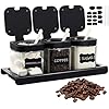 Amazon.com: Suclain 3 Pcs Glass Coffee Containers Coffee Station ...