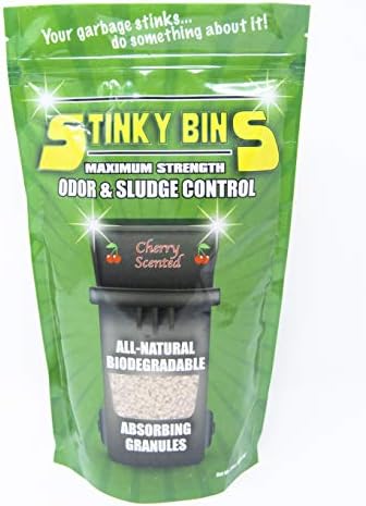 Stinky Bins Garbage Odor Eliminator – Cherry Scented Absorbing Granules ...