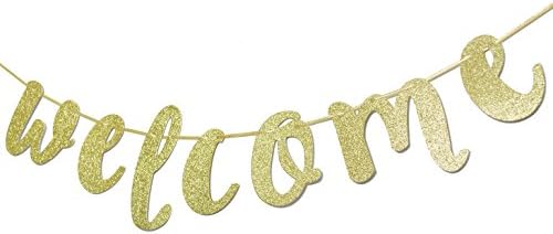 Welcome Sign Glitter